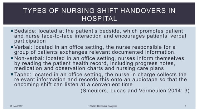 Shift handovers in care homes | PPTX | Eldercare | Family and Relationships
