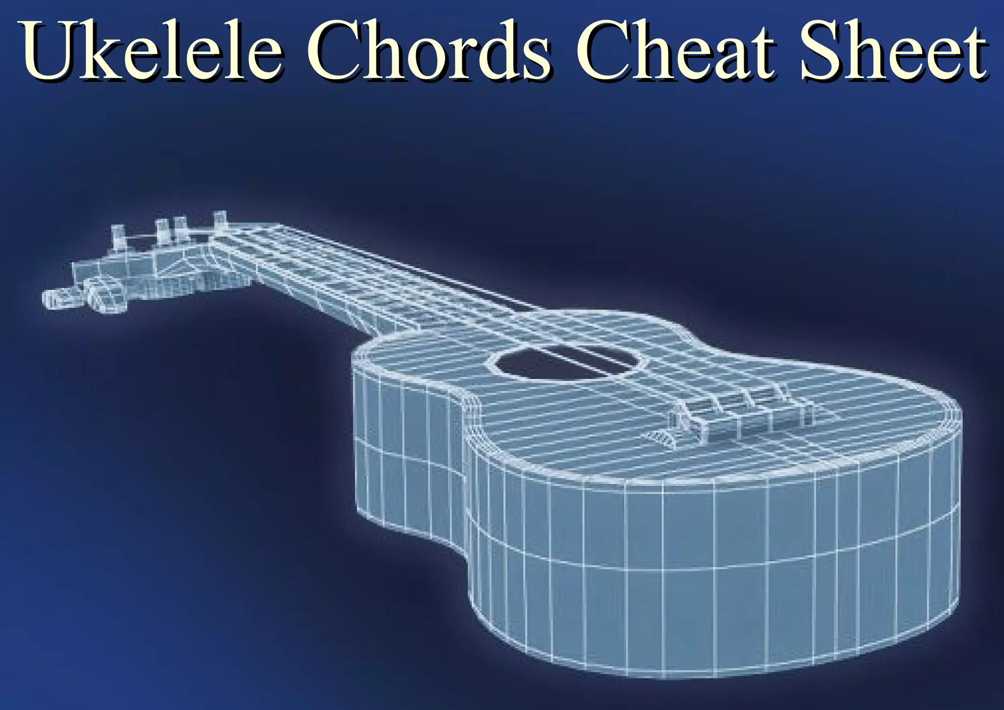 Ukelele Chords Cheat Sheet v2 | PDF