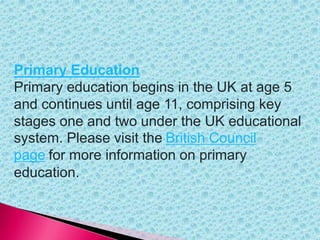 Uk education system | PPTX