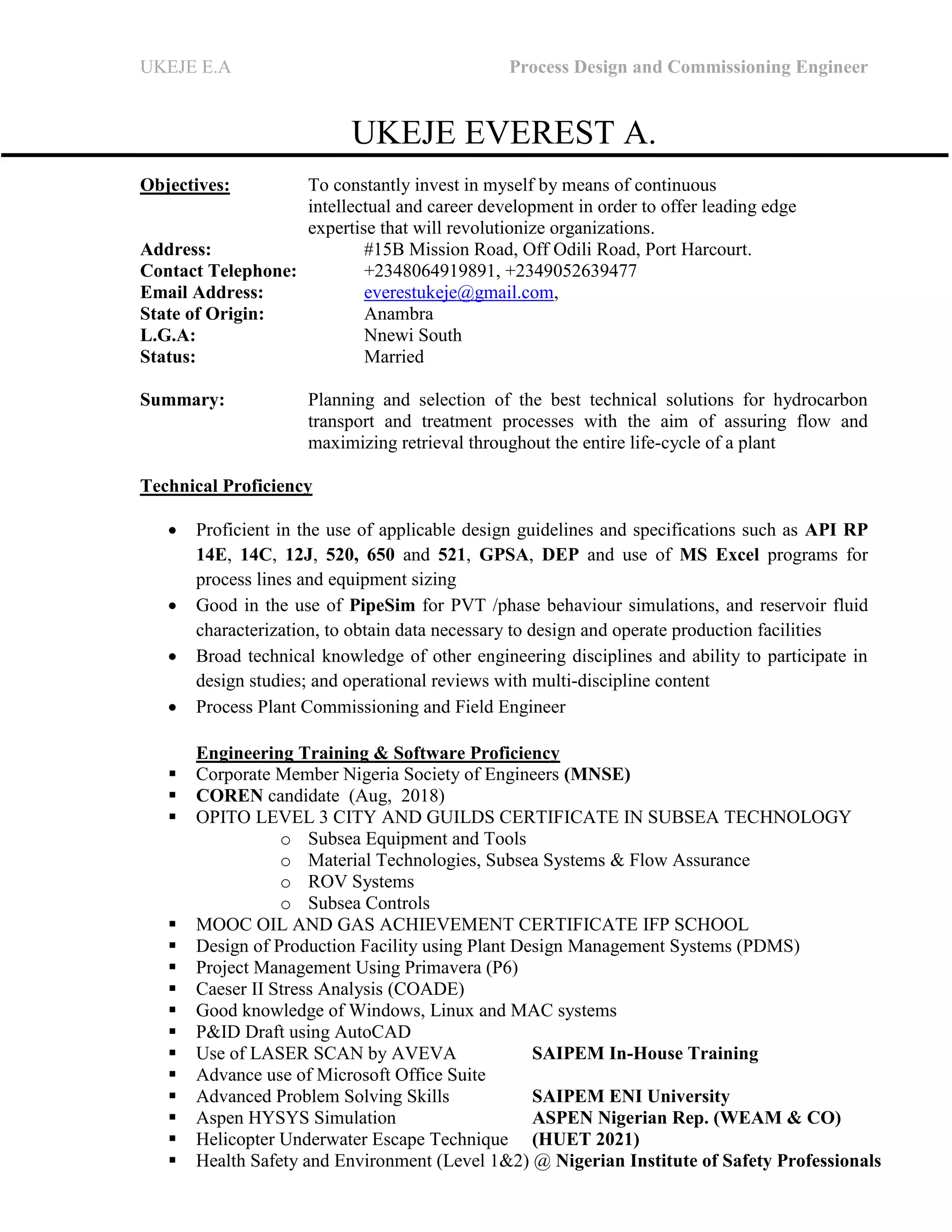 Ukeje cv updated | PDF