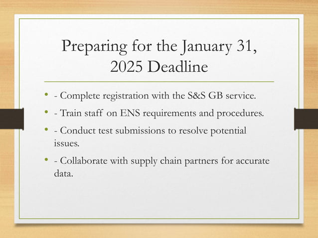 Comprehensive Guide to the UK's Safety and Security Declarations (ENS ...