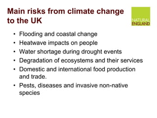 Ecosystem based adaptation: the UK's experience | PPT