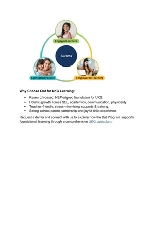 UKG Learning Curriculum for Pre primary Schools | PDF