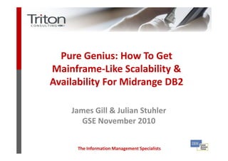 UKGSE DB2 pureScale | PDF