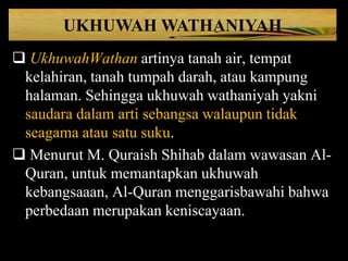UKHUWAH ISLAMIYYAH 1.ppt