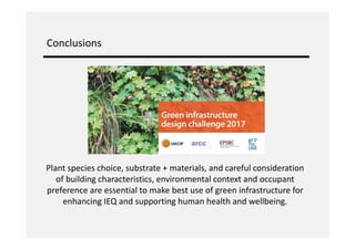 Improving indoor environmental quality and supporting health and ...