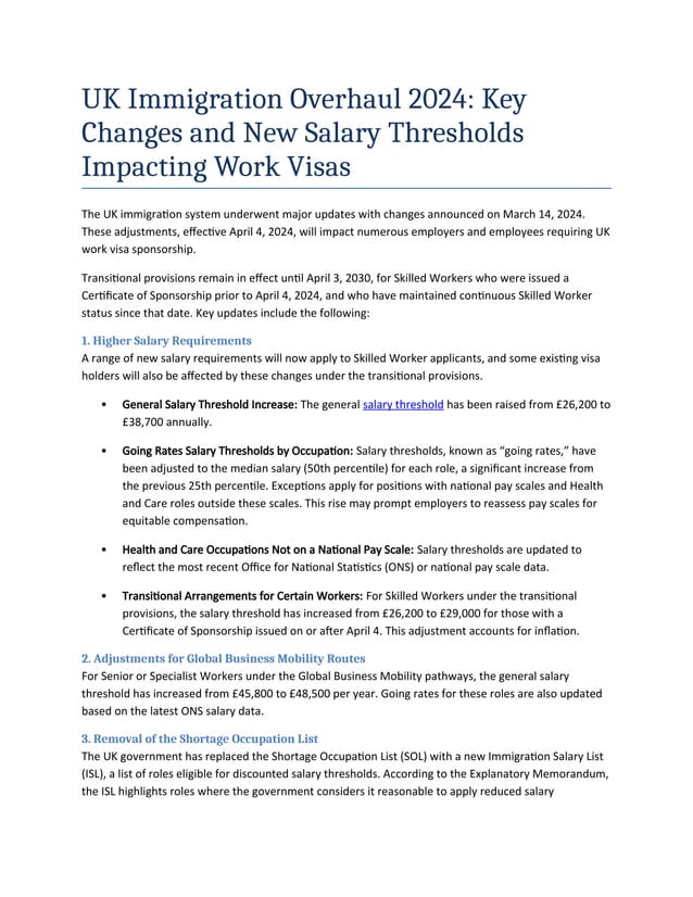 UK Immigration Overhaul 2024 Key Changes and New Salary Thresholds Impacting Work Visas.docx ...