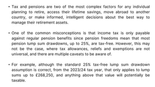 UK Income Tax Liabilities for Different Pension.pptx | Personal Taxes ...