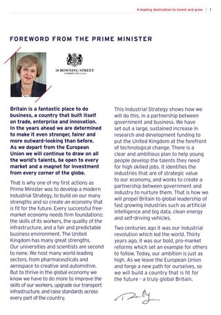 UK Industrial Strategy Brochure | PDF