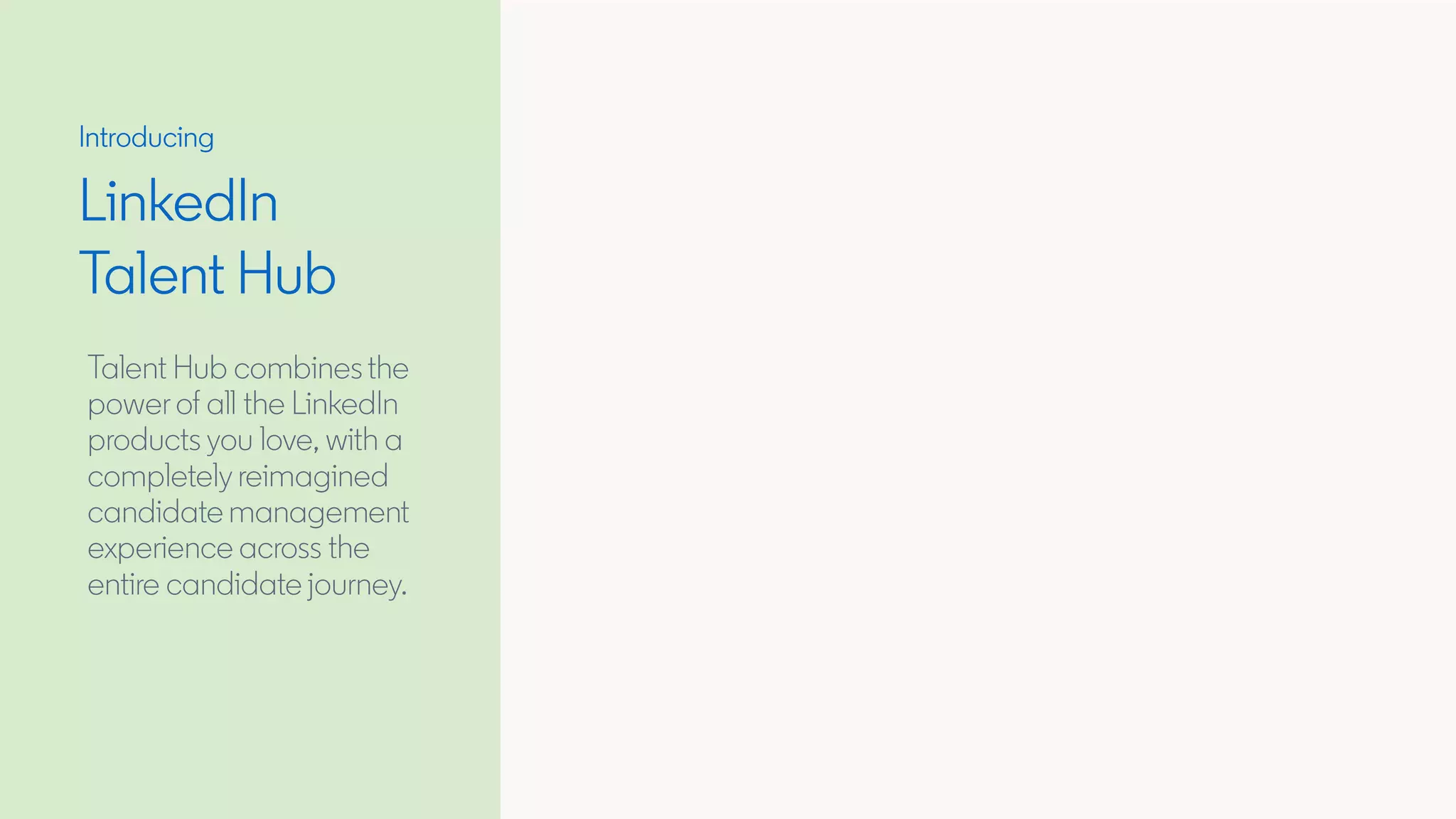 Introduction to LinkedIn Talent Hub - our new ATS | PPT