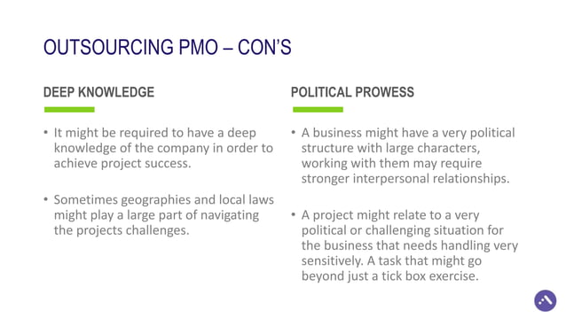 Pro's and Con's of Project Management as a Service | PPT