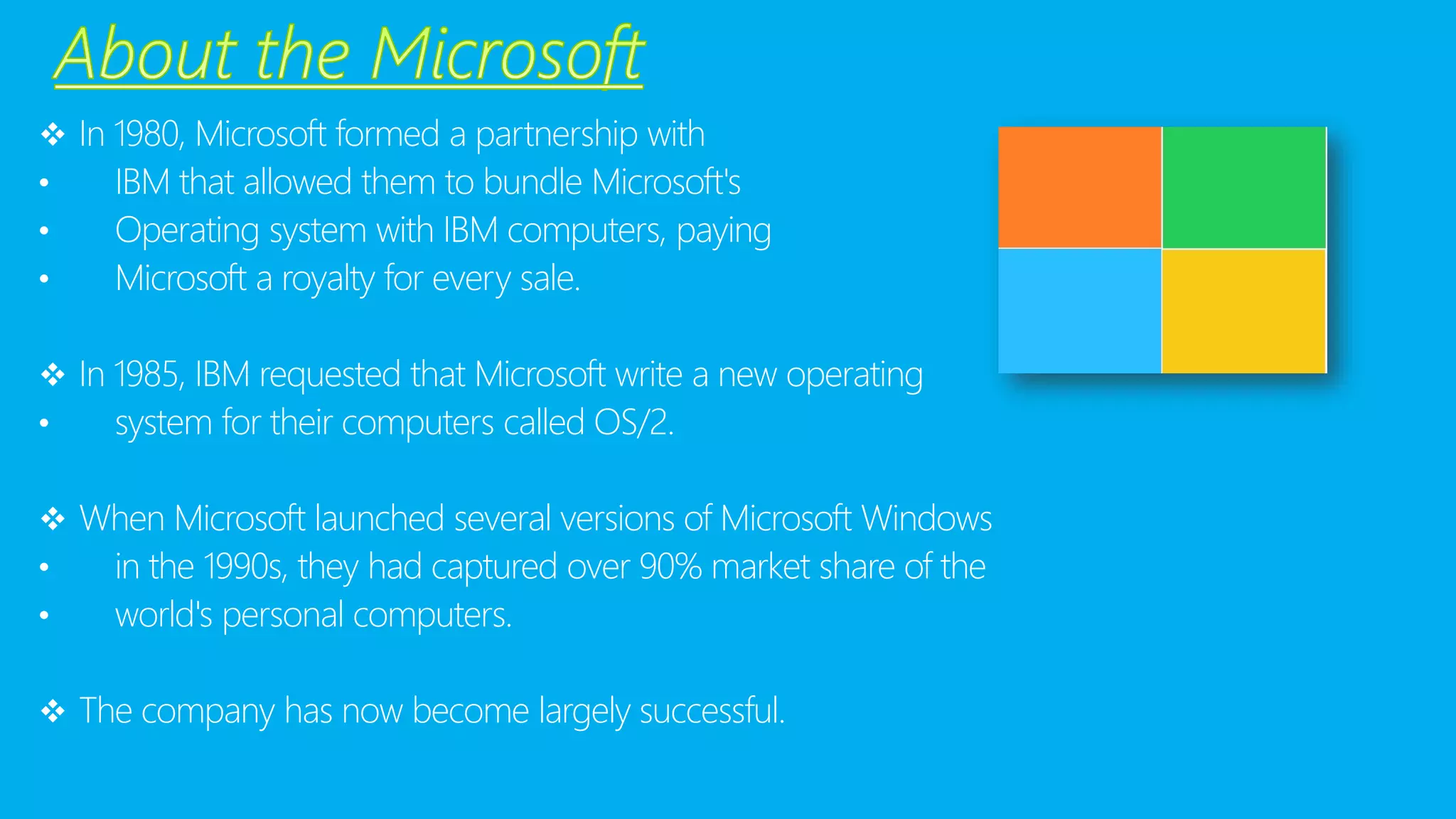 Overview of Microsoft product & Microsoft cloud platform (win Azure) | PDF