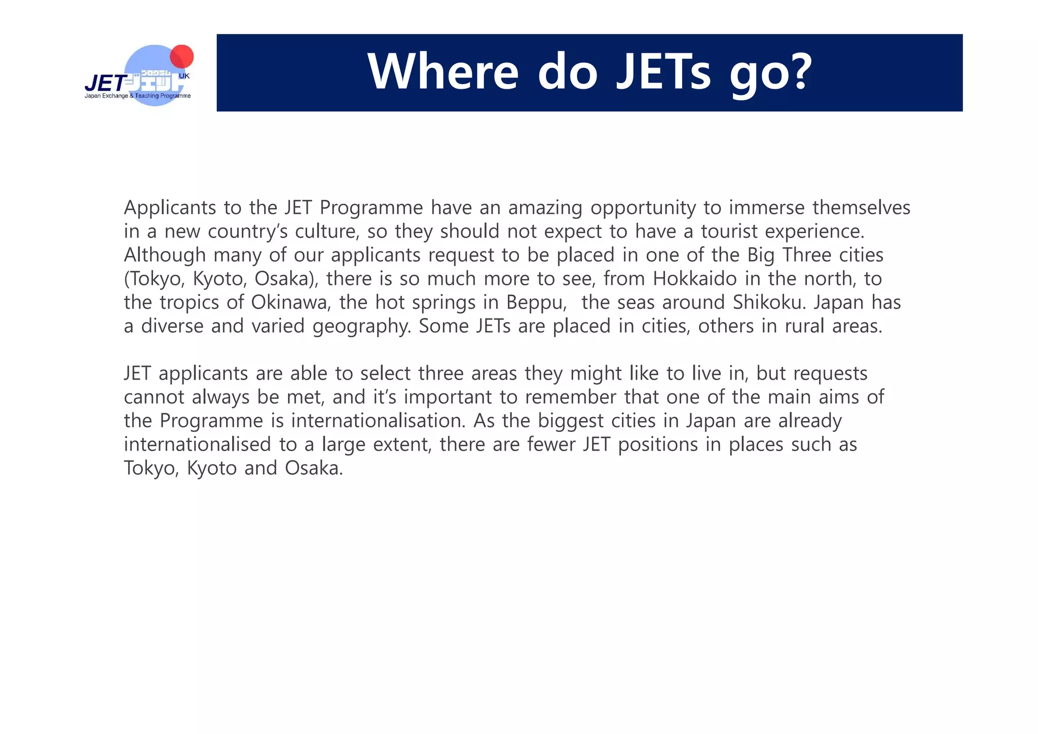 UK JET Programme and Japanese Government MEXT Scholarships 2019 | PPT