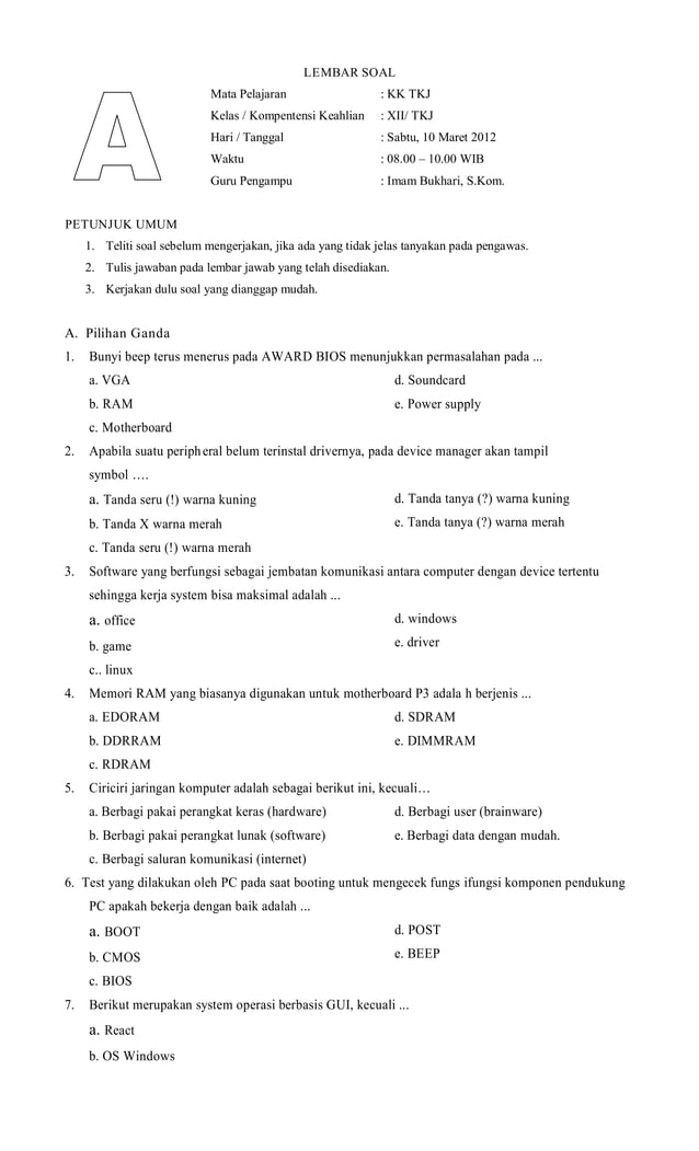 Ukk teori tkj_3 | PDF