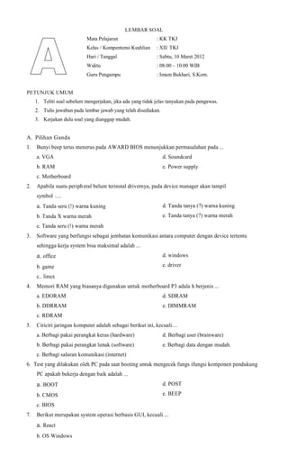 Ukk teori tkj_3 | PDF