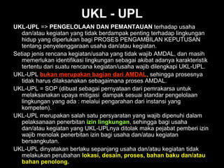 UKL UPL Pada industri tembakau | PPT