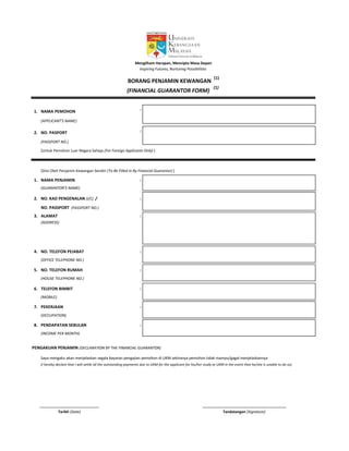 Ukm application form for graduate studies programme | PDF
