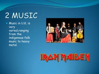 UK: Geography and Music | PPTX