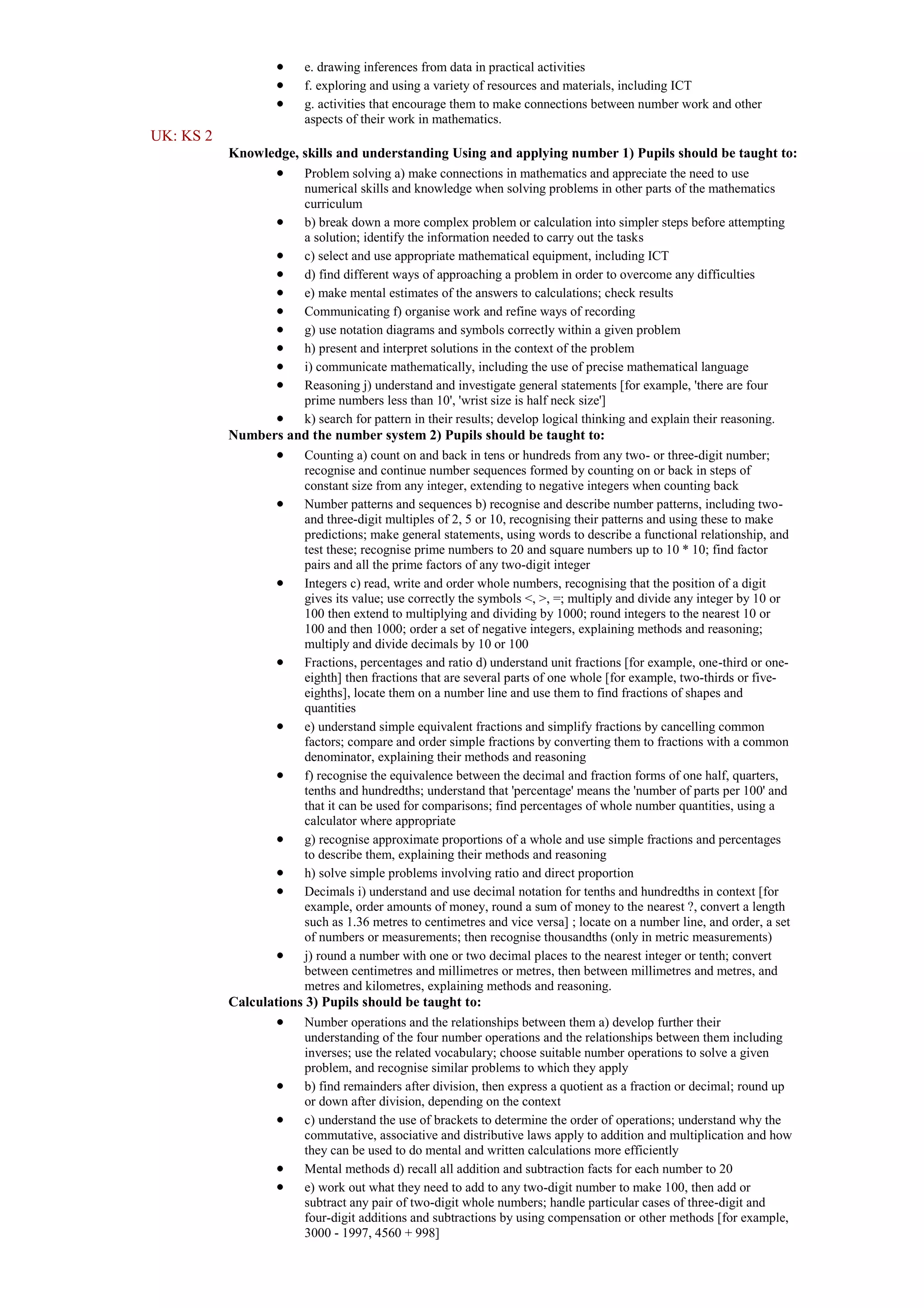 Uk mathematics standards | DOCX | Games and Puzzles | Hobbies & Interests