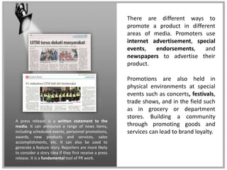 Ukm promotional activities | PPT