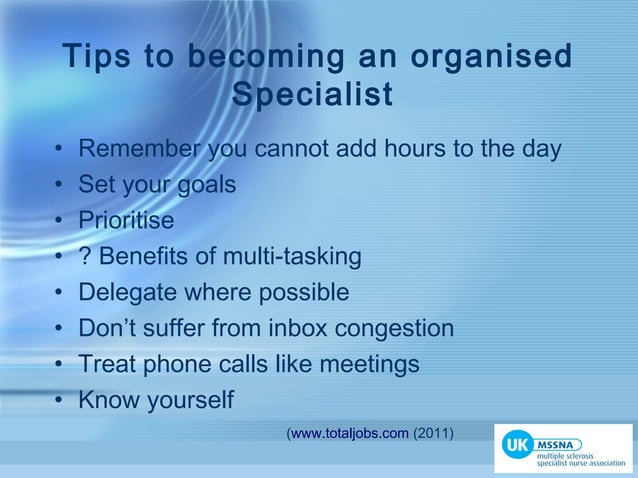 MS nurses skills development workshop | PPT