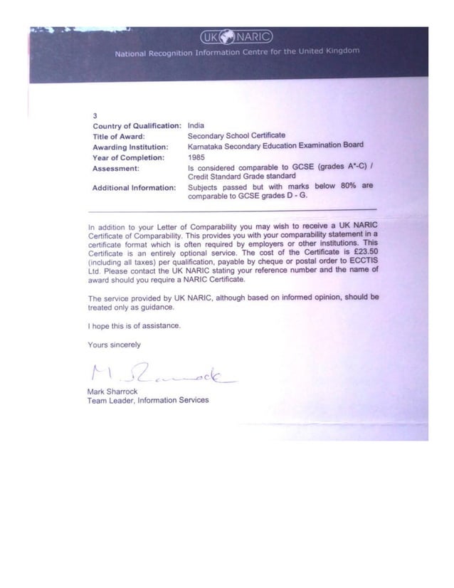 UK NARIC report | PDF