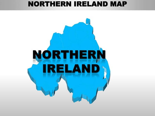 Uk northern ireland country editable powerpoint maps with states and ...