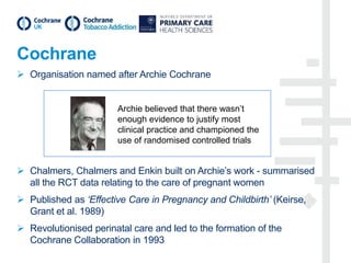 UkNSCC 2016 CochraneTAG workshop | PPT