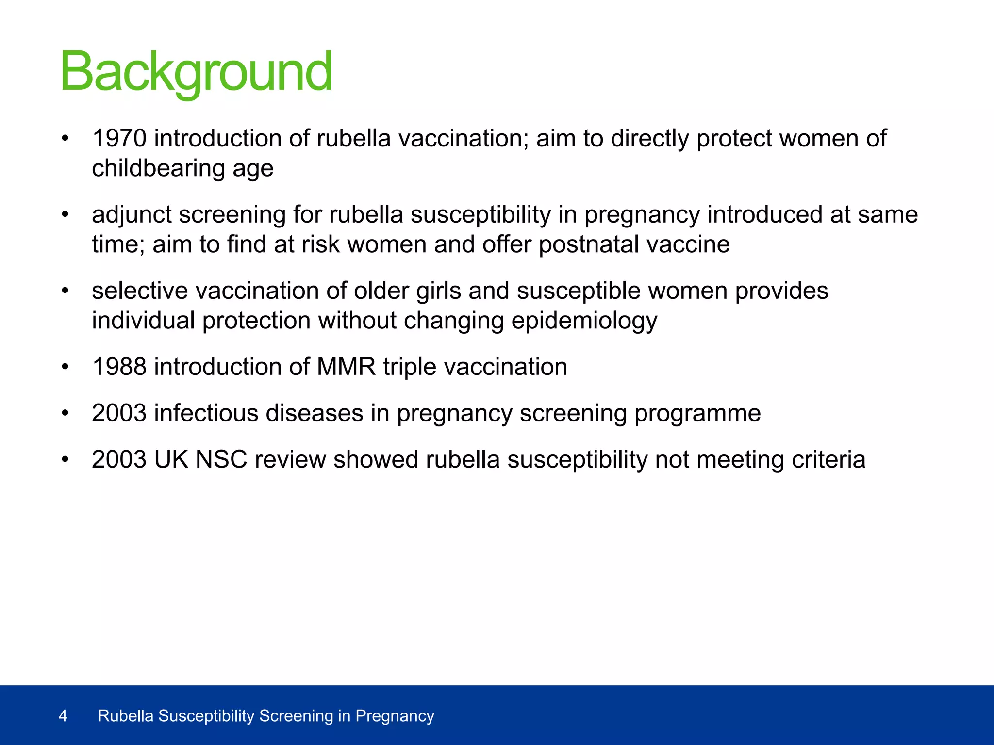 Rubella susceptibility | PDF