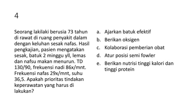 soal ukom keperawatan D3 pilihan ganda.. | PPTX