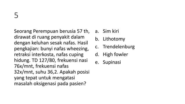 soal ukom keperawatan D3 pilihan ganda.. | PPTX