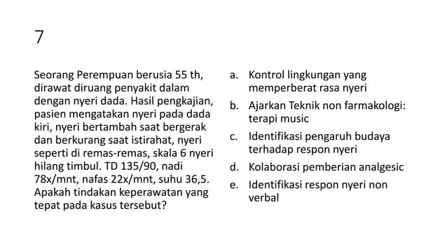 soal ukom keperawatan D3 pilihan ganda.. | PPTX