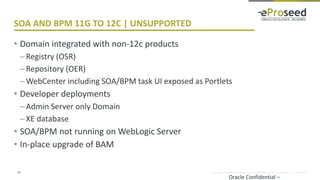 Upgrading to Oracle SOA 12.1 & 12.2 - Practical Steps and Project Experiences | PPT