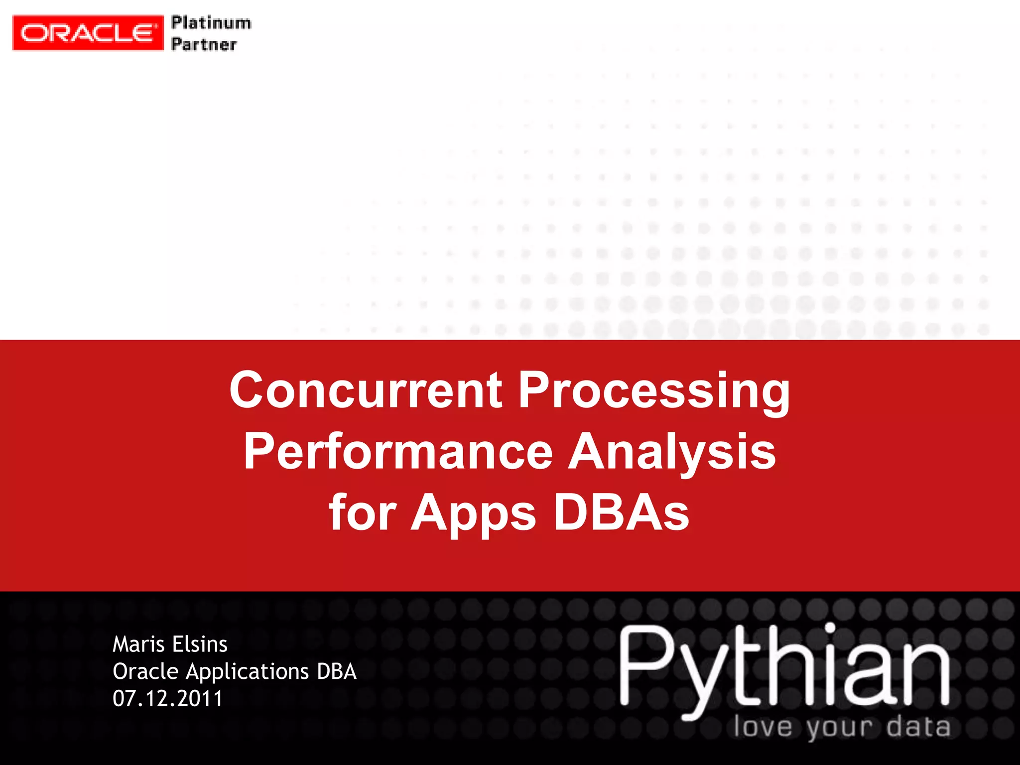 Concurrent Processing Performance Analysis For Apps Dbas Pptx Operating Systems Computer