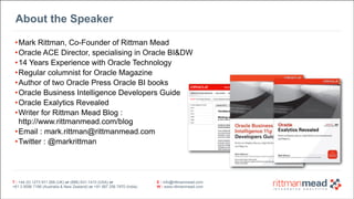 Leveraging Hadoop with OBIEE 11g and ODI 11g - UKOUG Tech'13 | PPT
