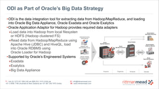 Leveraging Hadoop with OBIEE 11g and ODI 11g - UKOUG Tech'13