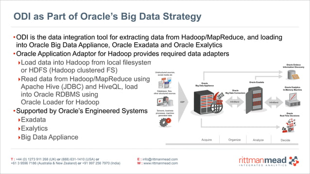 Leveraging Hadoop with OBIEE 11g and ODI 11g - UKOUG Tech'13