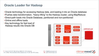 Leveraging Hadoop with OBIEE 11g and ODI 11g - UKOUG Tech'13