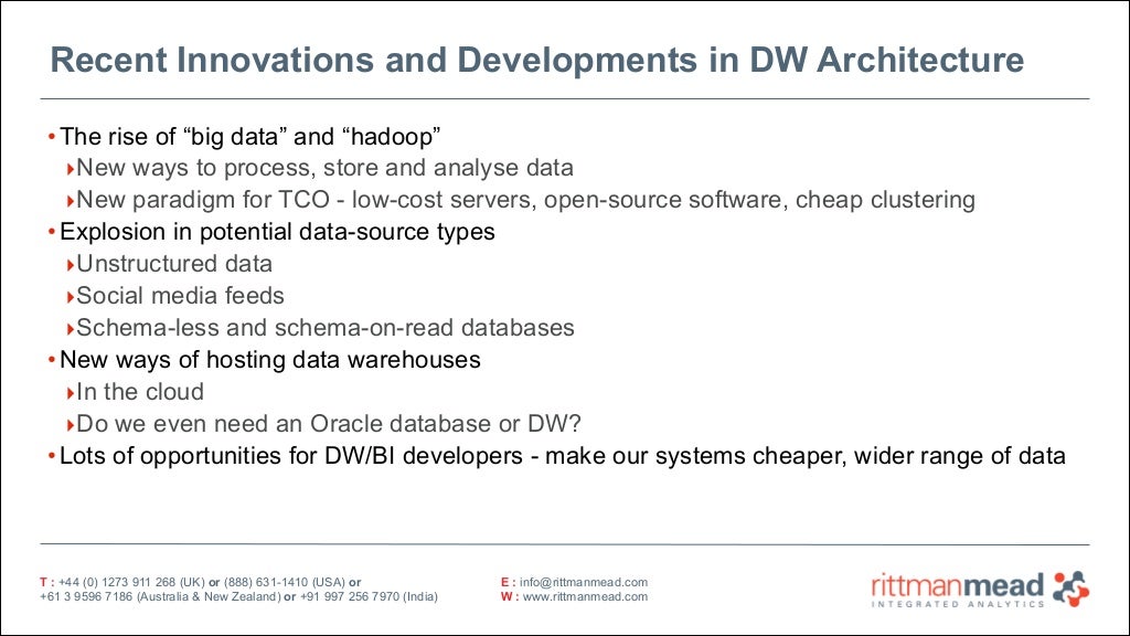 Leveraging Hadoop with OBIEE 11g and ODI 11g - UKOUG Tech'13