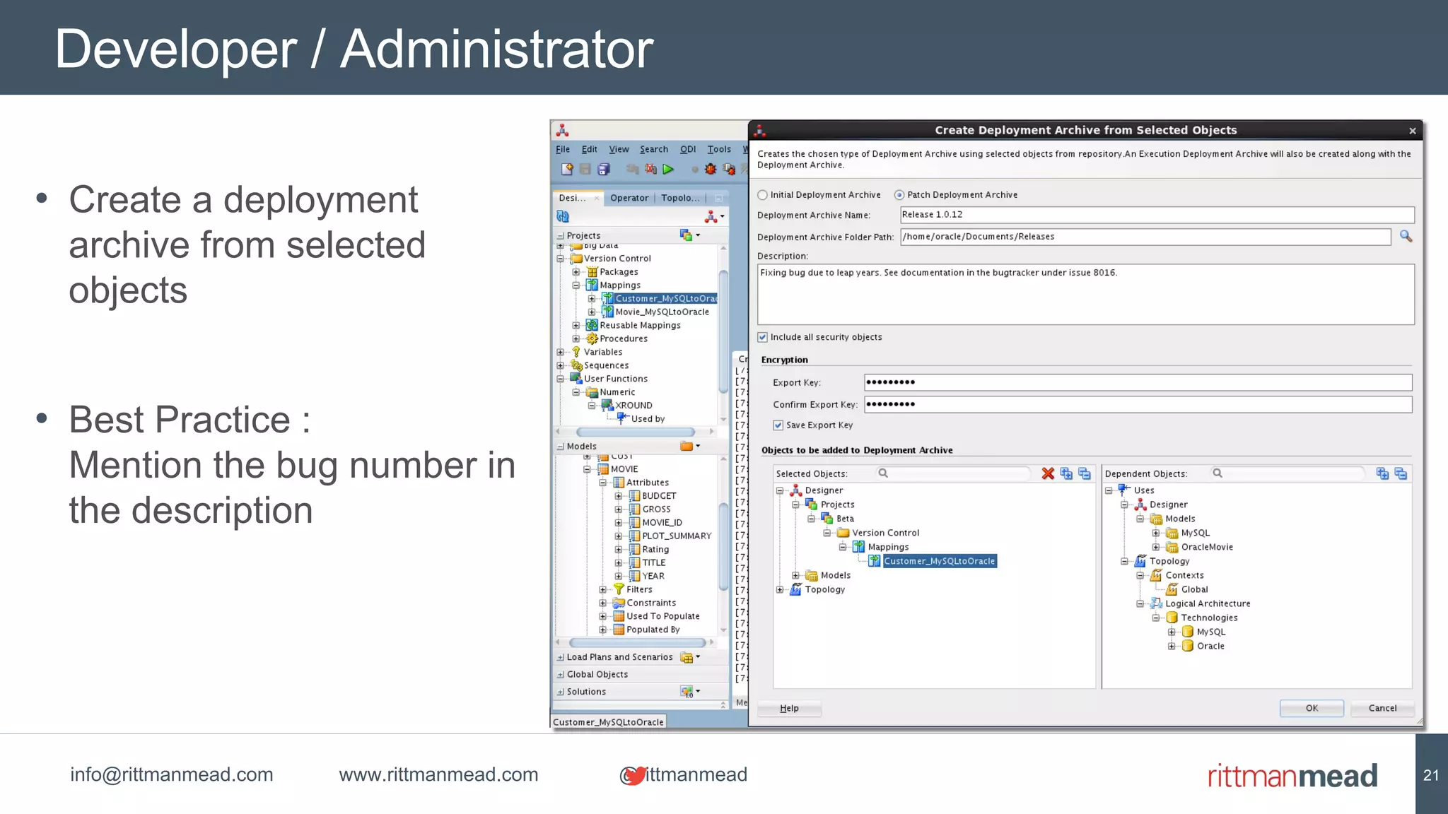 UKOUG Tech 15 - ODI Lifecycle and Data Governance | PPT