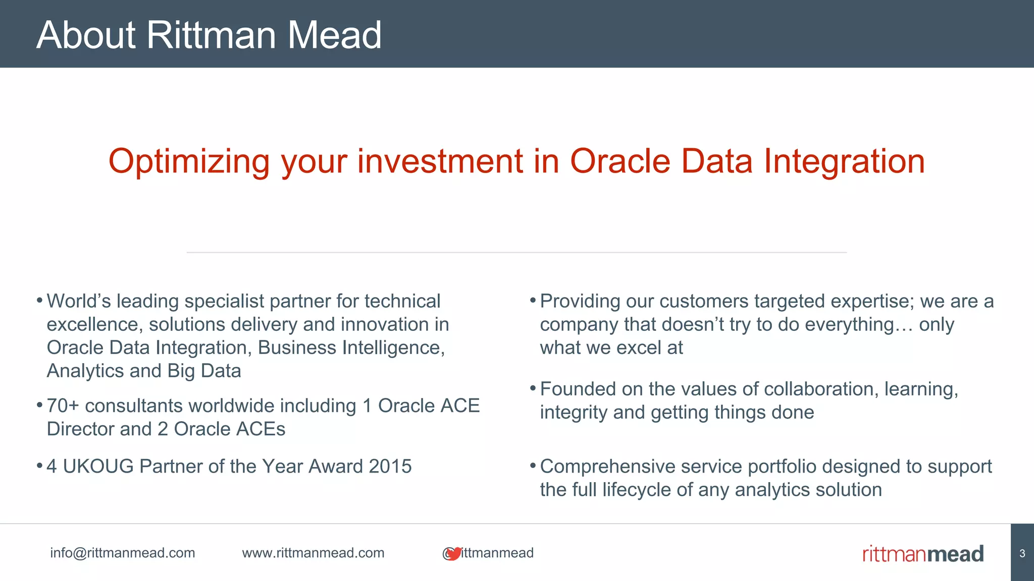 UKOUG Tech 15 - ODI Lifecycle and Data Governance | PPT