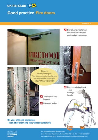UK P&I Club Good Practice Posters Series | PDF