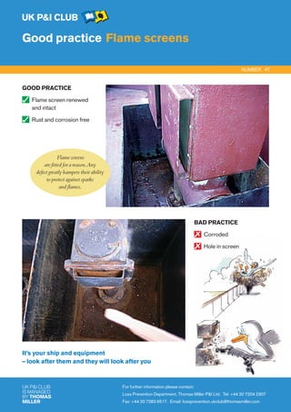 UK P&I Club Good Practice Posters Series | PDF