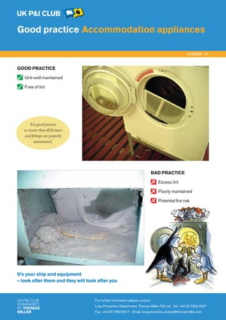 UK P&I Club Good Practice Posters Series | PDF