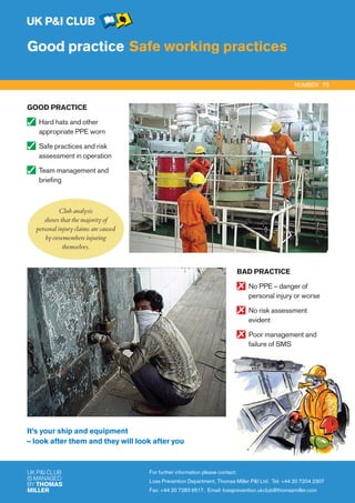 UK P&I Club Good Practice Posters Series | PDF