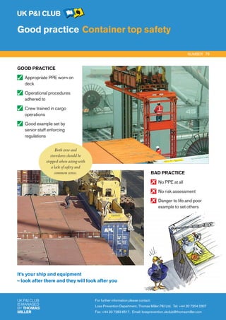 UK P&I Club Good Practice Posters Series | PDF