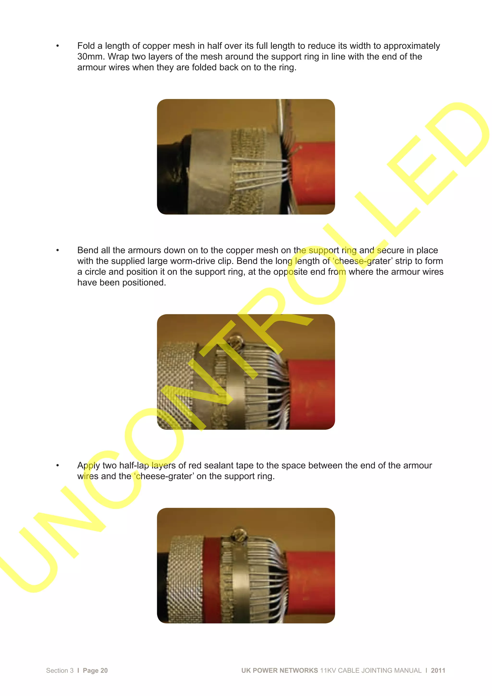 UKPN 11kV 6.6kV HV Cable Jointing, Preparation & Installation Manual ...
