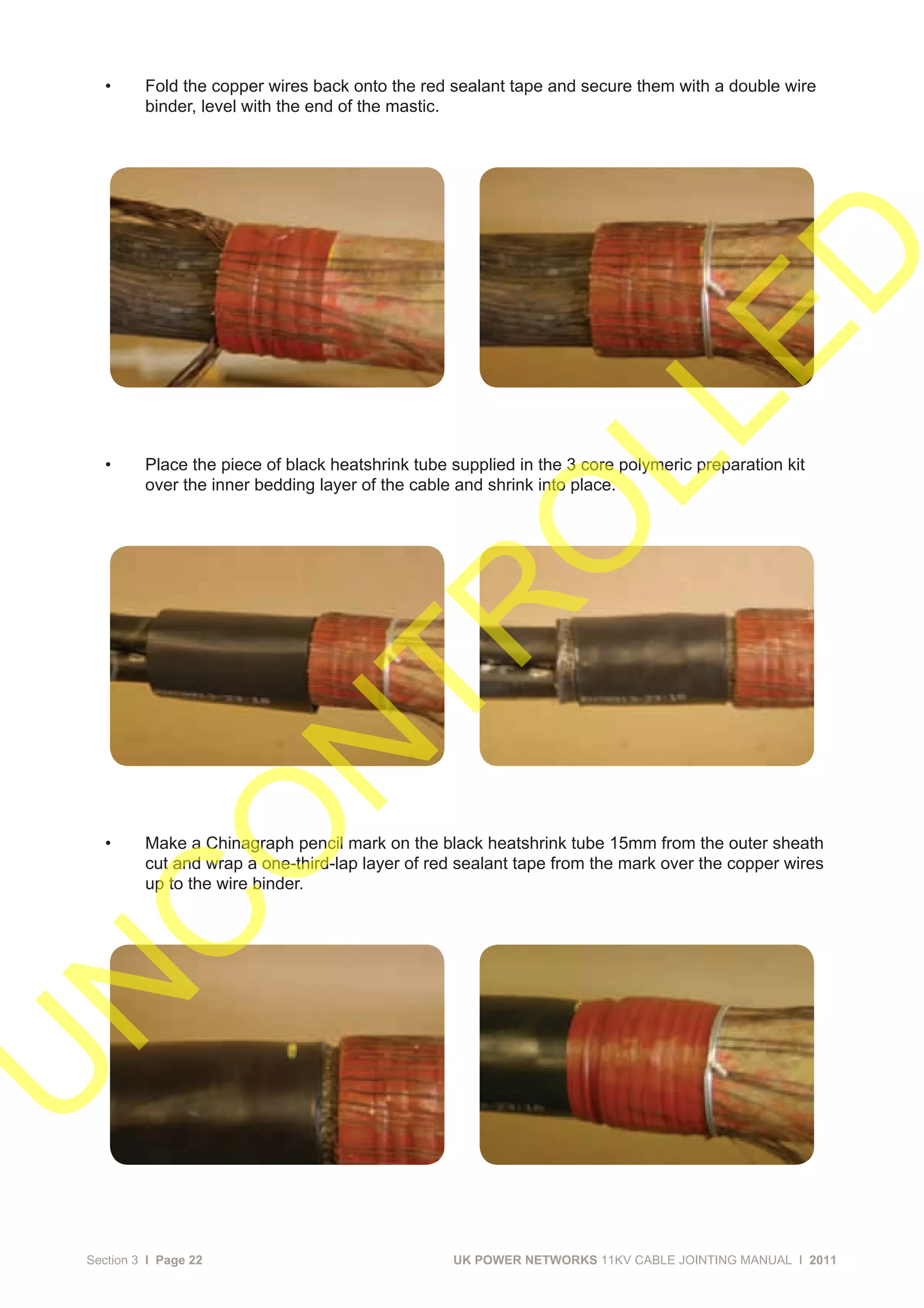 UKPN 11kV 6.6kV HV Cable Jointing, Preparation & Installation Manual ...