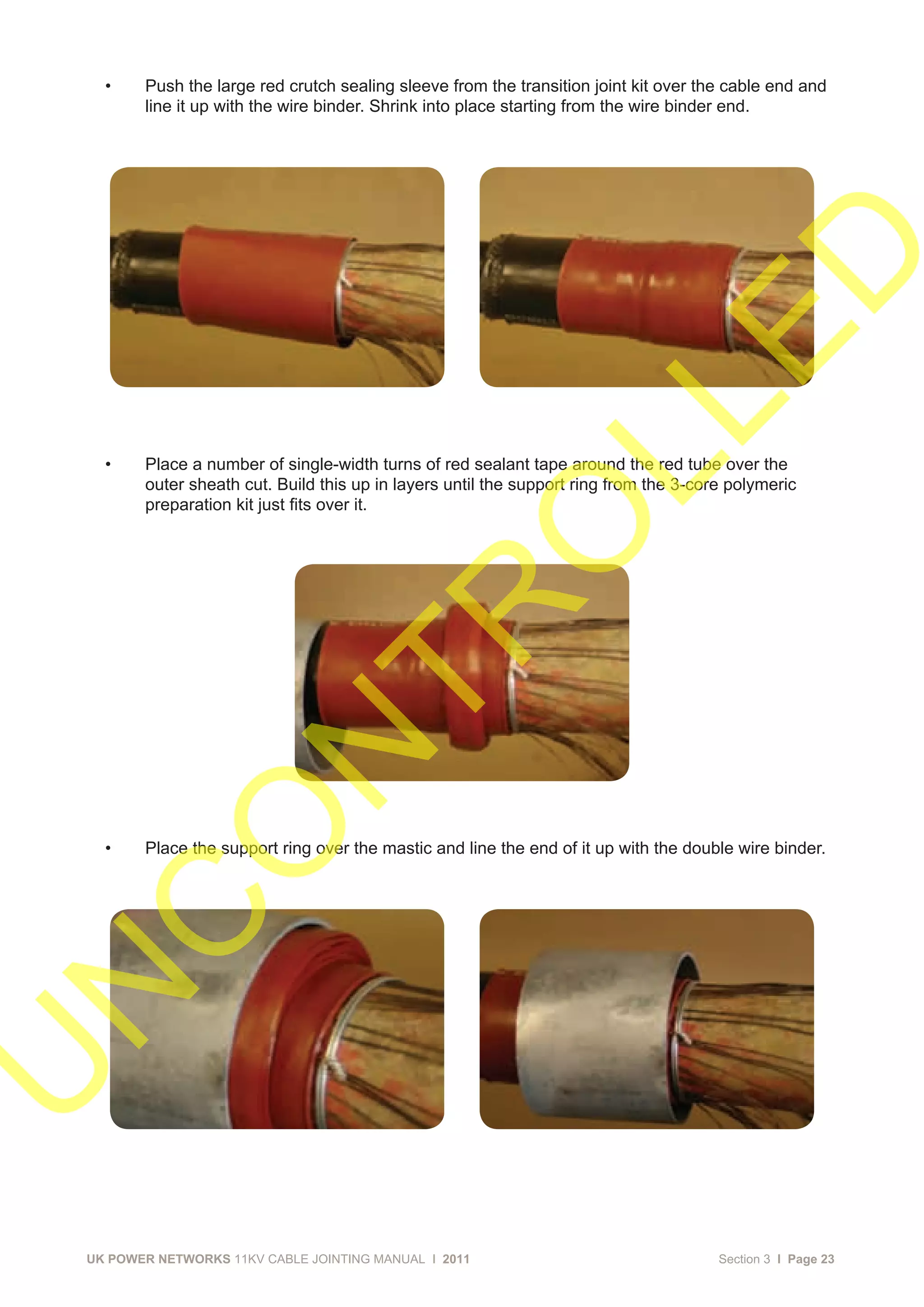 UKPN 11kV 6.6kV HV Cable Jointing, Preparation & Installation Manual ...