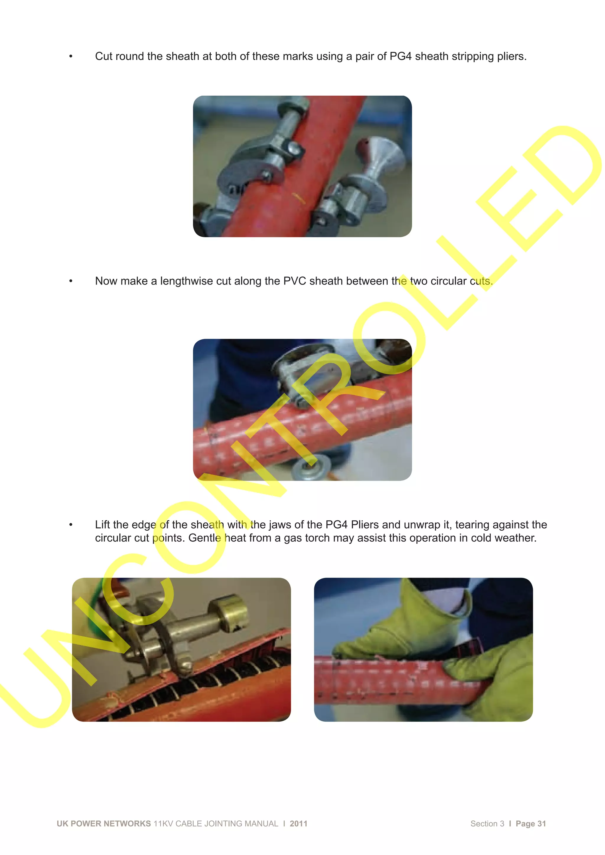 UKPN 11kV 6.6kV HV Cable Jointing, Preparation & Installation Manual ...